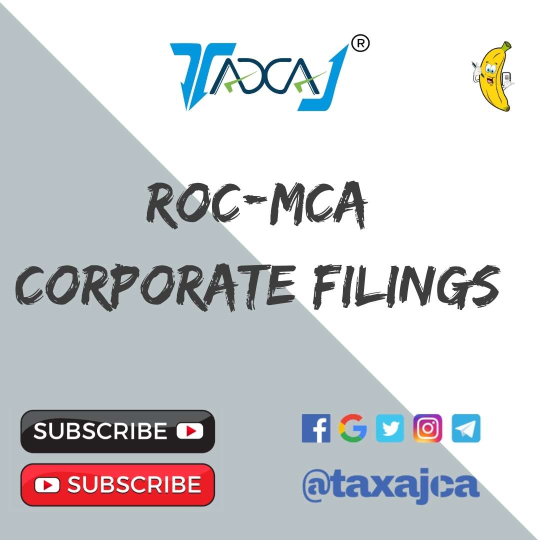 MCA-ROC Filing & Mandatory Compliances for Companies