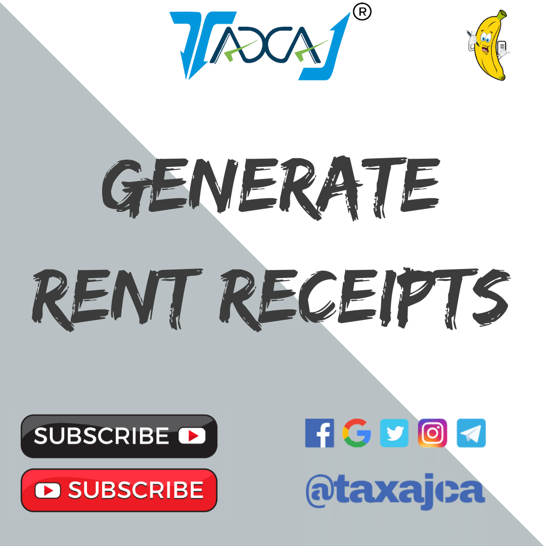 Rent Receipts Generator Online