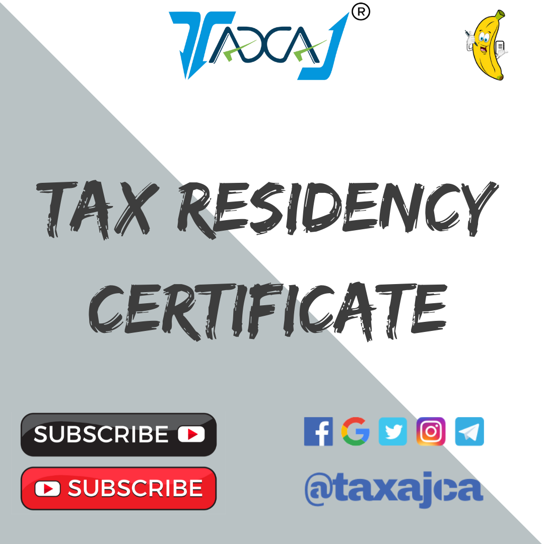 Tax Residency Certificate India | Certificate of Origin