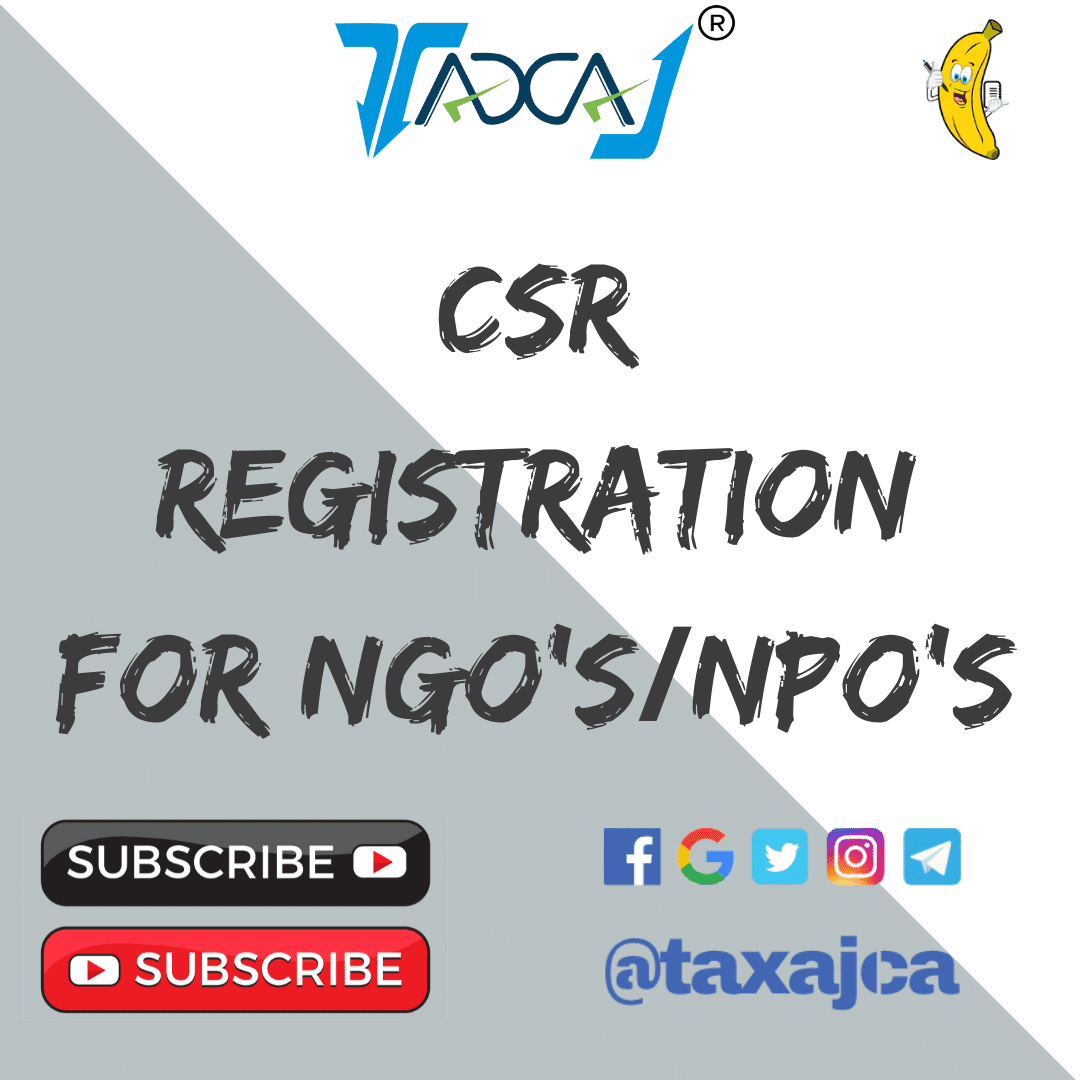CSR-1 Registration For NGO Societies & Section 8 Company